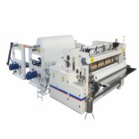 China PLC 200m/min Tissue Paper Slitting Machine Rewinding Toilet Roll for sale