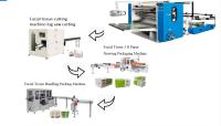 China 7 Lane AC380V Facial Tissue Paper Machine 4800 Sheet / Min 37KW V Fold for sale