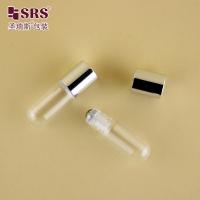 China BLP-3ML Clear Fragrance Roll On Glass Bottle With Gold Metal Cap for sale