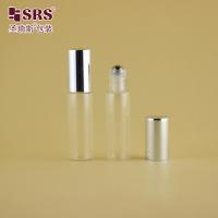 China 100% No Leakage Glass Roller Ball Bottle Clear 5ML For Essential Oil Perfume for sale