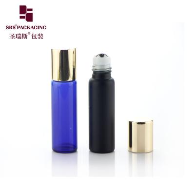 China Walled Glass Roller Bottles 5ml Customizable Logo Steel Ball Leak Proof Design for sale