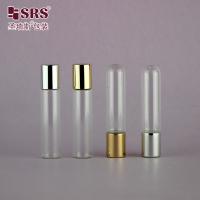 China Essential Oil Perfume Glass Roller Bottle Clear 6ml With Cap Steel Ball for sale