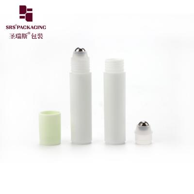 China 10ml Steel Ball Plastic Roll On Bottle for Skincare Essence Customizable Color and Logo for sale
