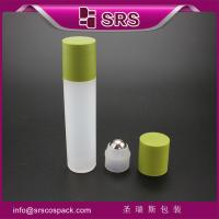 China Colorful 30ml Plastic Roll On Bottle with Stainless Steel Roller for Various Uses for sale