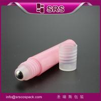 China Pink Plastic Roll On Bottle Leak proof Seal Pharmaceutical Grade 7ml Roller Bottle for sale