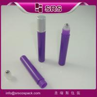 China cylinder plastic bottle ,8ml purple plastic bottles empty for sale for sale