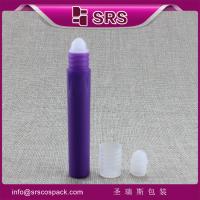 China Purple Plastic Roll On Bottle Leak Proof Seal Ideal for Green Anti Itch Perfume for sale