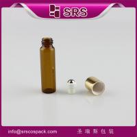 China manufacturer glass roller ball bottle 5ml amber bottle for sale