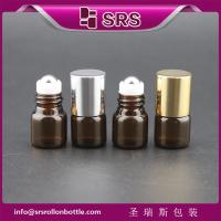 China manufacturer glass roller bottle and 1ml amber glass roll on pen for steel ball for sale