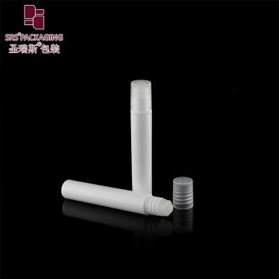 China 8ml White PP PCR Plastic Roll On Bottle For Eye Care with Screw on Closure for sale