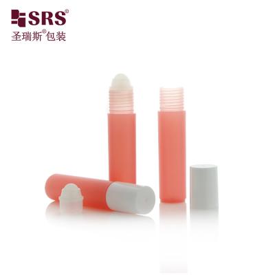 China Matte Frosted Finish 10ml White PP Roll On Bottle for Essential Oil for sale