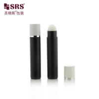 China RPP(P)-35ml Frosted Black Plastic Roller Bottle For Disinfectant Deodorant Liquid for sale