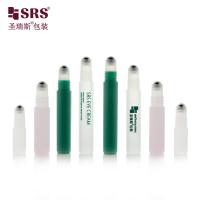 China RPPH-8ML Slim Long Shaped Custom Colored Green Red Bottle With Steel Roller Ball With Screw Cap Closure For After Bite for sale