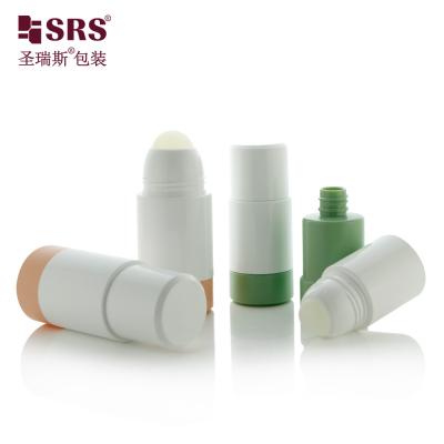 China Empty White Plastic Refillable Roll On Bottles Reusable Leak Proof 1.69oz /50ml for sale