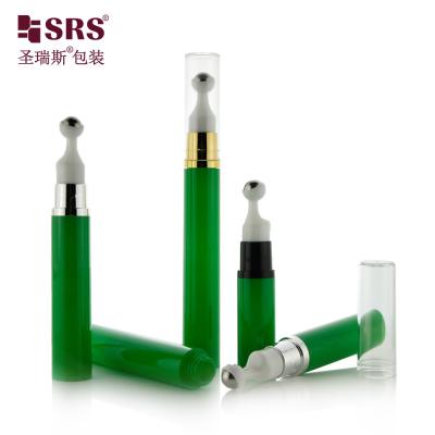 China 5ml 10ml 12ml 15ml Plastic Airless Roll On Bottle Eye Serum Cosmetic Packaging for sale