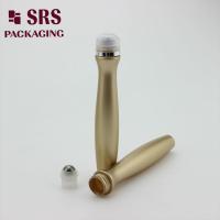 China SRS8447-15ML Gold Color  PETG Roller Bottle 15ml Metal Eye Cream Roll On Bottle for sale