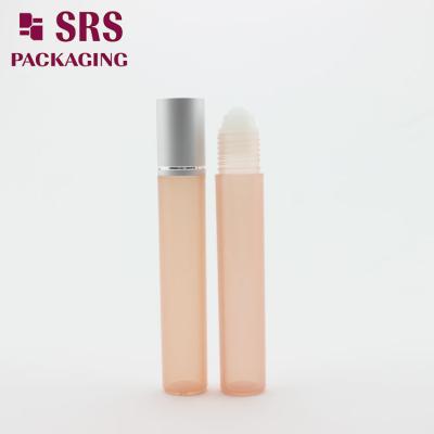 China SRS empty plastic cosmetic 15ml bottle with plastic roller ball for sale