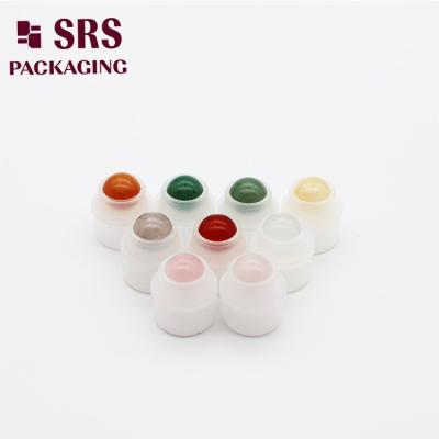 China SRS empty cosmetic 15ml colored roller ball with holder for roll on bottle for sale