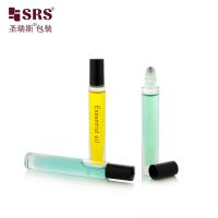 China GB1-15ml  Thick Wall Glass Roll On Bottle With 304 Stainless Steel Ball For Perfume Essential Oil And More for sale
