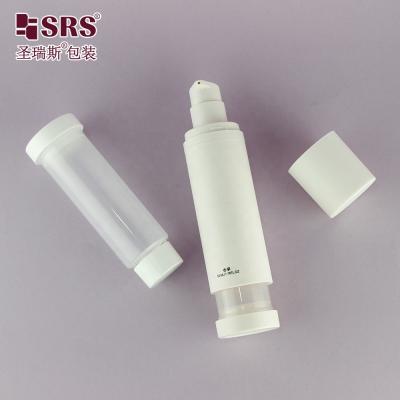 China Refillable Airless Pump Bottle PP Plastic 30ml 50ml 100ml Cosmetic Packaging for sale