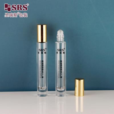 China 10ml Round Glass Roller Bottle with Color Anodized Aluminum Cap and Thick Bottom for Essential Oils and Perfumes for sale