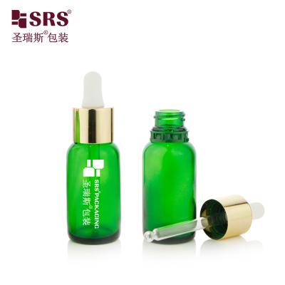 China High Quality 30ml 60ml Glass Dropper Bottle with Aluminum Tamper Evident Cap for Essential Oil for sale