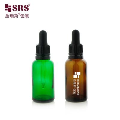 China 5ml 10ml 15ml 20ml 30ml 50ml 100ml Glass Dropper Bottle for Skincare Essential Oil with Tamper Evident for sale