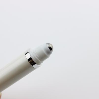 China SRS New 10ml Plastic Roll-on Bottle White Vibrating Rollon Bottle Eye Cream 10ml Plastic Roll on Bottle Wholesale for sale
