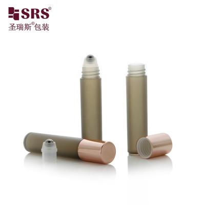 China Perfume Oil Cosmetic Roll on Bottles 3ml Empty Roller Vials With Aluminum Screw Lid for sale