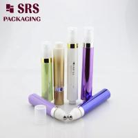 China 10ml 15ml Airless Eye Cream Bottle With Roller Applicator Custom Bottle PP PCR Plastic Packaging for Cosmetic for sale