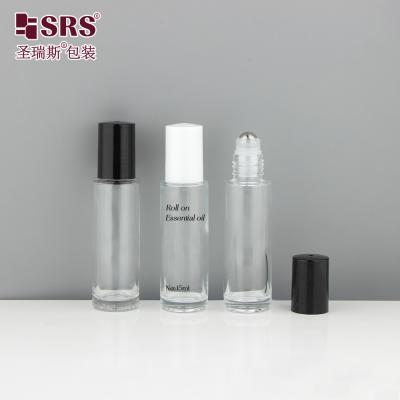 China BLPM-15ml No Leakage Empty Clear Glass Bottle With Metal Roller Ball For Perfume Oil for sale