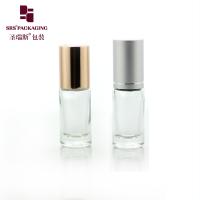 China Custom Small Convenient 4ml Cosmetic Essential Oil Perfume Thick-bottomed Glass Roll on Bottle for sale