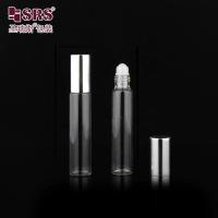 China Essential Oil Perfume 10ml Tube Glass Roll on Bottle Steel Roller Ball Plastic Cap Cosmetic Packaging for sale