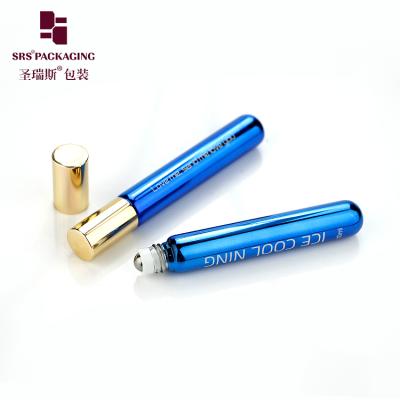 China SRS Hot Sale 10ml Tube Thin Wall Glass Roll on Bottle for Perfume Essential Oil for sale