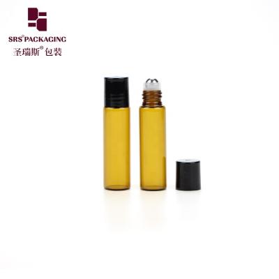 China Wholesale 5ml Amber Glass Roll on Bottle  in Stock Empty Cosmetic Packaging Ready to Ship for sale