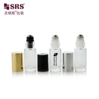 China SRS Packaging 5ml Customized Molded Glass Roll on Bottle for Perfume Essential Oil for sale