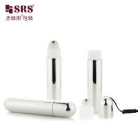 China RPPG 20ml Custom Electro Plating Silver Colored Pp Pcr Plastic Roller Bottle For Serum Skin Care for sale