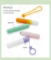 China RPPG 25ml Cute Empty Green Colored Roller Bottle PP PCR Plastic Container With Plastic Roller Ball For Hair Serum for sale