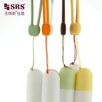 China RPPG 25ML 20ML 18ML Plastic Pp Pcr Roller Bottle With Massage Roller Ball Applicator And Keychain Lanyard Straps for sale