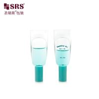 China GB3-10ml Tube Shape Glass Vial Container With Roller Ball Bamboo Cap Keychain Lanyard for sale
