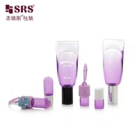 China GB3-10ml Tube Shape Glass Vial Container With Roller Ball Bamboo Cap Keychain Lanyard for sale