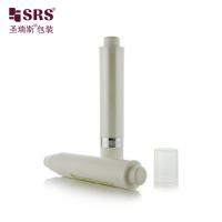 China AY-10ml Wholesale Glossy White Roller Bottle with Clear Cap Metal Ball with Silkscreen Printing for Eye Cream for sale