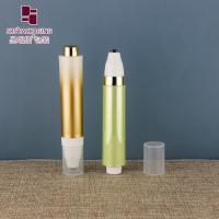 China AY-10ML Coating Gold Gradient Custom Design Plastic Double Wall Roller Bottle With Switch On And Off for sale