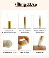 China AY-15ml Hot Sale Electro Plating Gold Colored Roller Bottle Metal Roll On Bead For Massage Packaging for sale