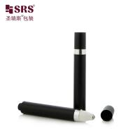 China AY-15ML Wholesale Black Matte Pen-Style Press Bottle With Silver Trim For Liquid Concealer Lip Gloss&Cosmetic Packaging for sale