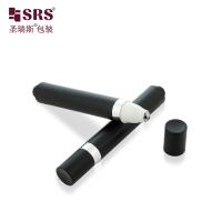 China AY-15ML Wholesale Black Matte Pen-Style Press Bottle With Silver Trim For Liquid Concealer Lip Gloss&Cosmetic Packaging for sale