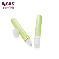 China AY-15ML Bulk Metallic Silver Roll-On Massage Bottles With Metal Ball For Under-Eye Serums Skincare Packaging for sale