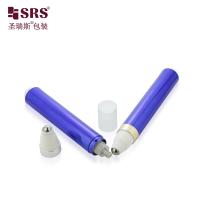 China AY-15ML Bulk Metallic Silver Roll-On Massage Bottles With Metal Ball For Under-Eye Serums Skincare Packaging for sale