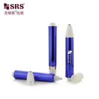 China AY-15ML Bulk Metallic Silver Roll-On Massage Bottles With Metal Ball For Under-Eye Serums Skincare Packaging for sale