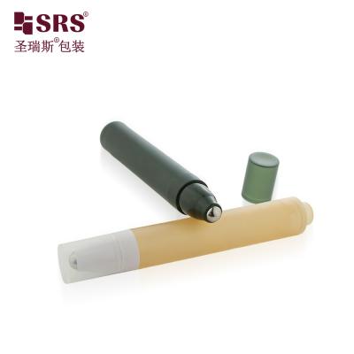 China AY-15ML Bulk Empty Roll-On Bottles With Metal Massage Ball For Under-Eye Serums And Skincare Packaging for sale